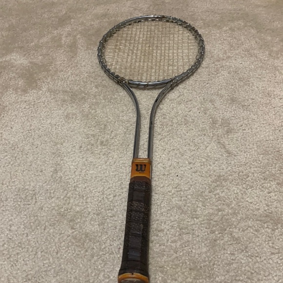 Wilson | Games | Vintage Wilson Steel Strung Tennis Racket Made In Usa ...